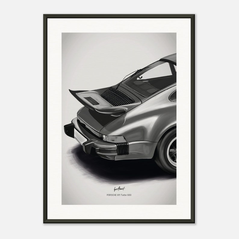 Porsche 911 Turbo 930 | Back Shapes - Poster - Etsy Australia