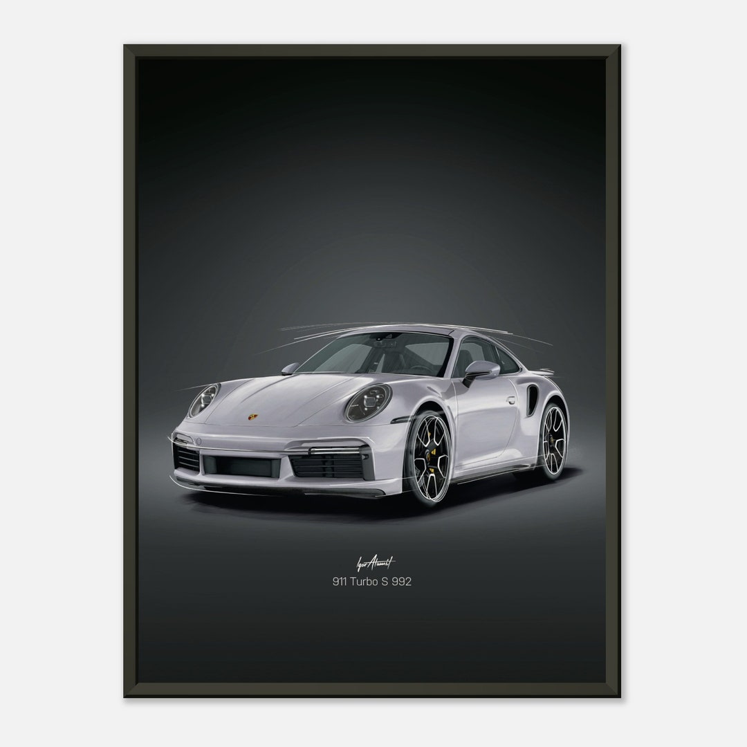 Porsche 911 Turbo S 992 – Premium Poster - Etsy