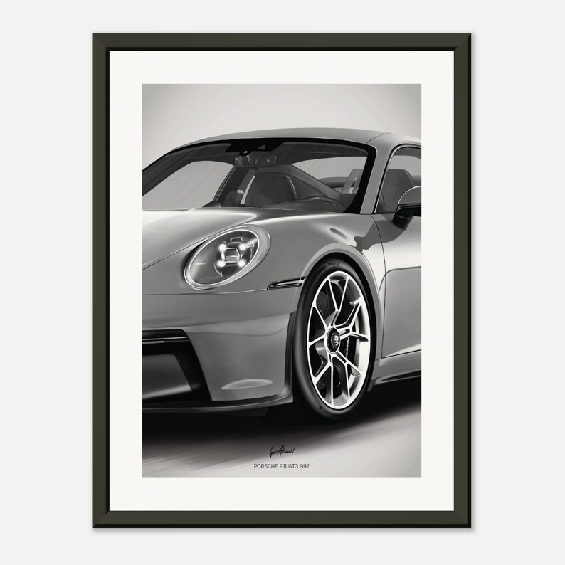 Porsche 911 GT3 992 | Shapes - Poster - Etsy