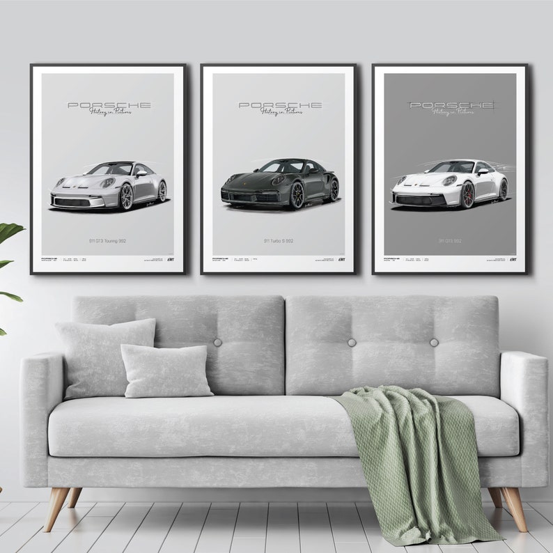 Porsche 911 Turbo S 992 – Poster 50 X 70 - Etsy