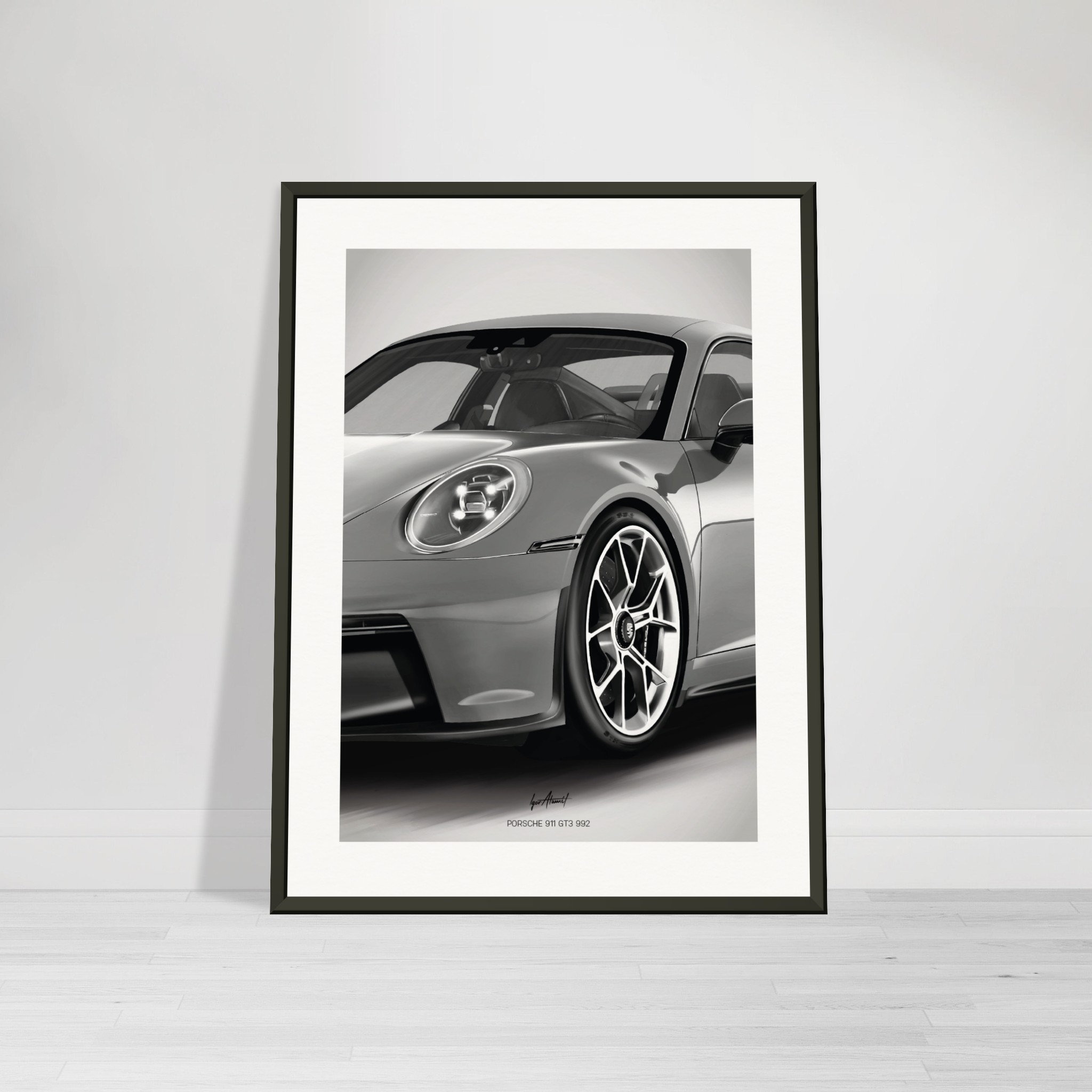 Porsche 911 GT3 992 | Shapes - Poster - Etsy