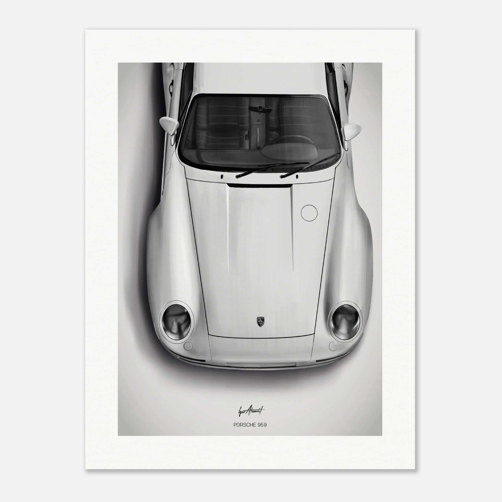 Porsche 959 | Shapes - Poster - Etsy