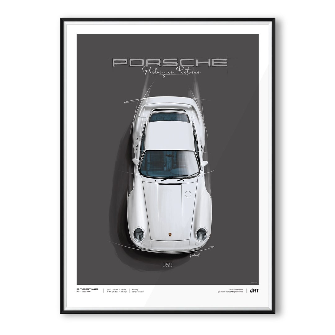 Porsche 959 Poster 50 X 70 - Etsy