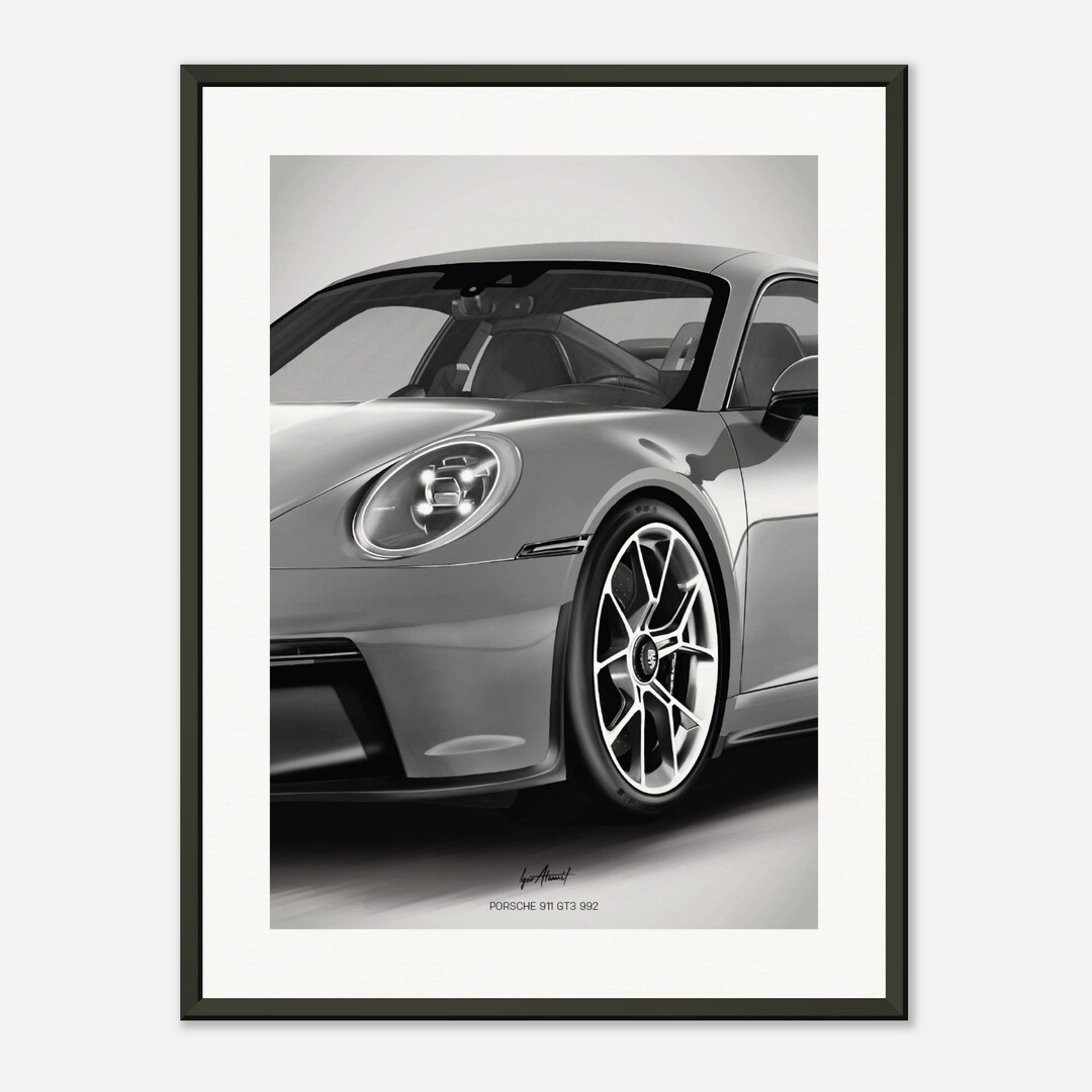 Porsche 911 GT3 992 | Shapes - Poster - Etsy