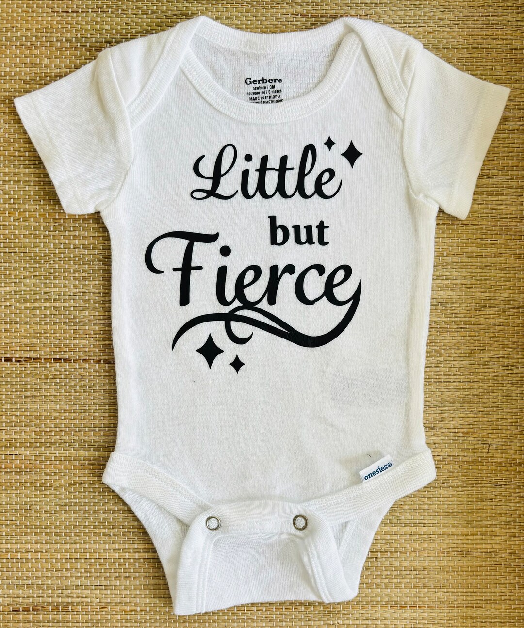 Little but Fierce Baby Onesie- Baby Girl Onesie- Baby Boy Onesie- Funny ...