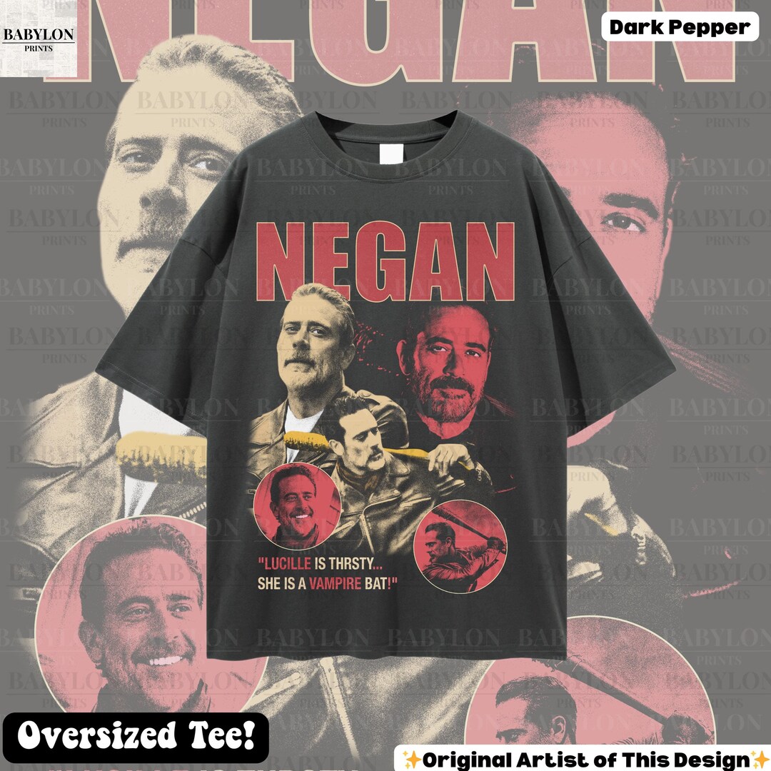 Oversized Negan T Shirt the Walking Dead Shirt, TWD Shirt, Daryl Dixon ...