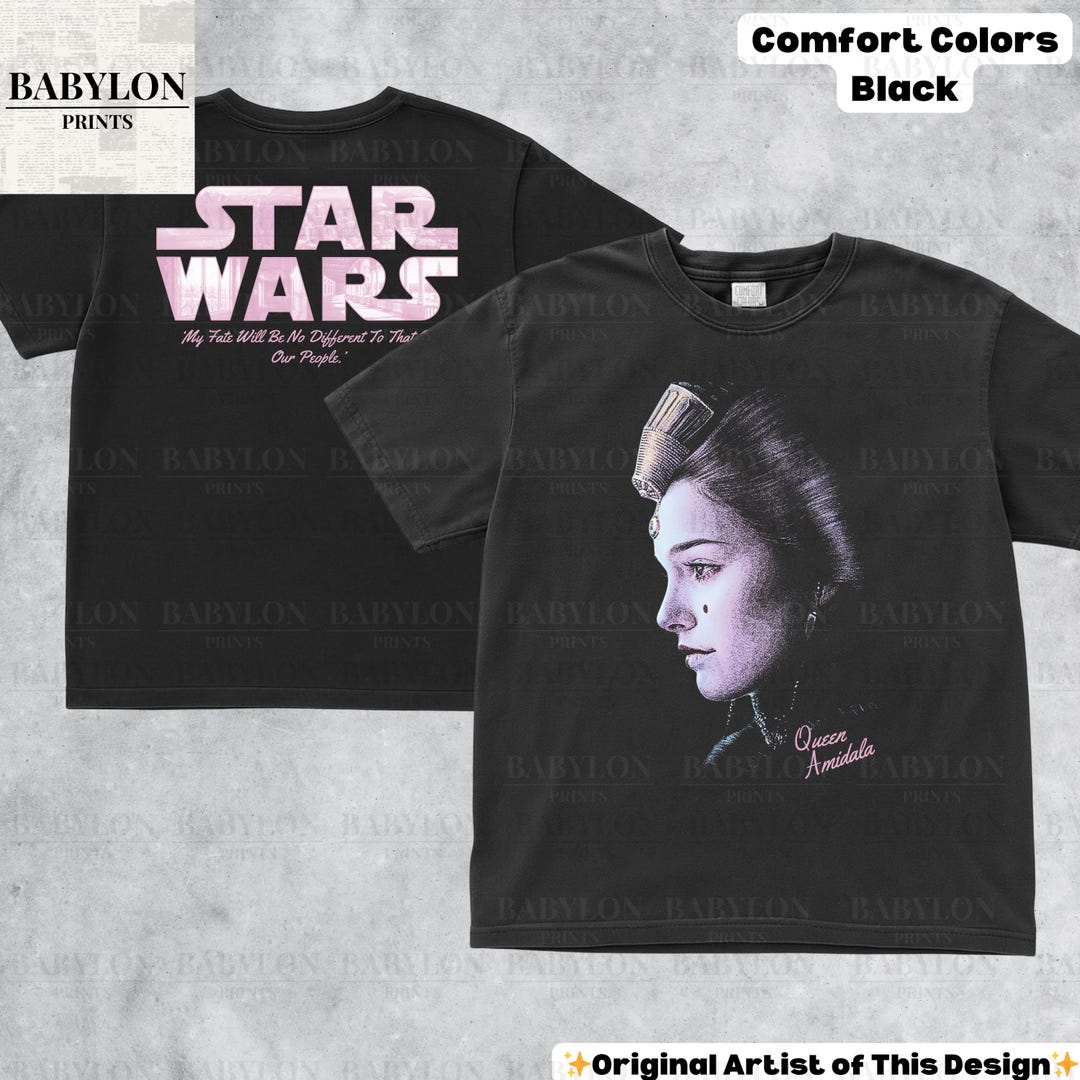 Vintage Queen Amidala Shirt Padmé Amidala Shirt Retro Disneyworld Star ...