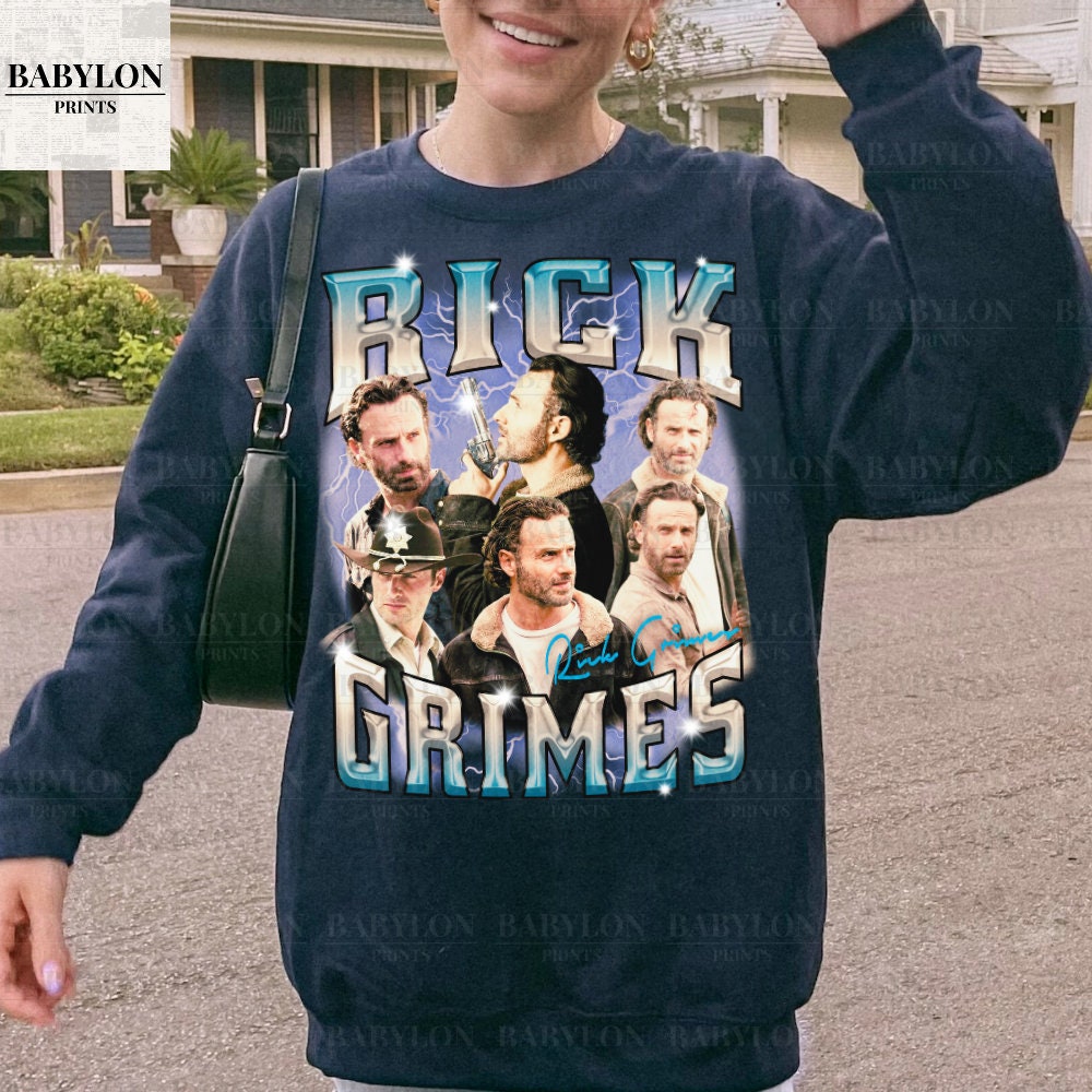 Rick Grimes Walking Dead Shirt, Sweatshirt, Hoodie Vintage TWD Shirt ...