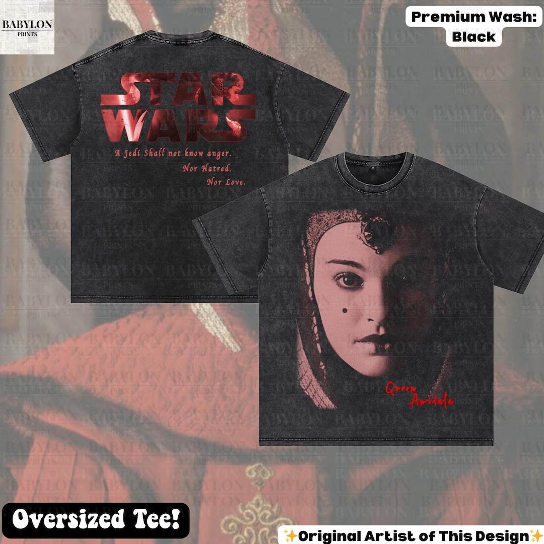 Oversized Padme Amidala Star Wars Shirt Retro Attack of the Clones ...