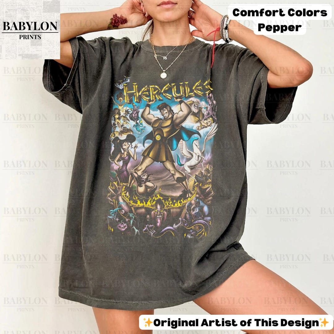 Retro Disney Hercules Shirt: Walt Disney World T-shirt, Magic Kingdom ...