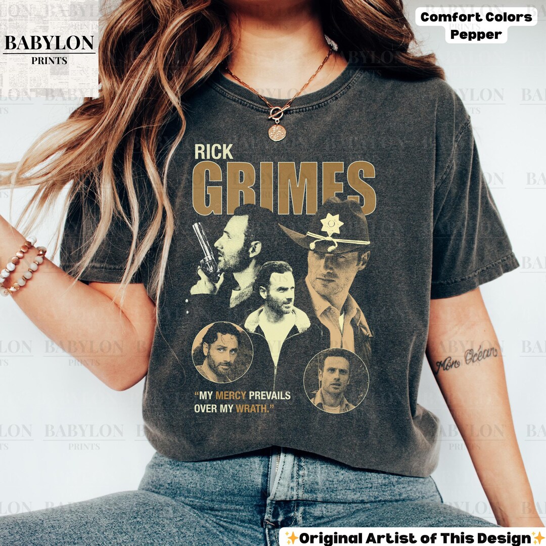 Rick Grimes Vintage T Shirt | the Walking Dead Shirt, TWD Shirt, Daryl ...