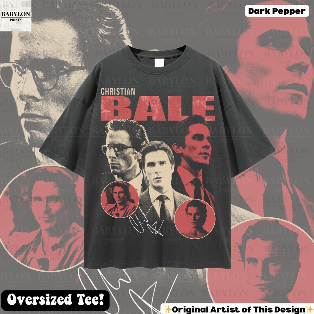 Oversized Christian Bale Shirt | Vintage Christian Bale Tshirt ...