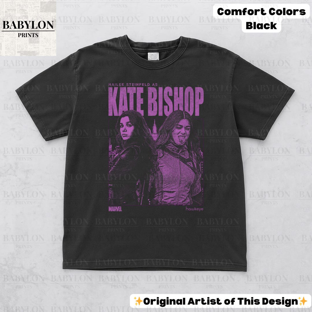 Vintage Kate Bishop T Shirt Kate Bishop Hawkeye Shirt, Hailee Steinfeld ...