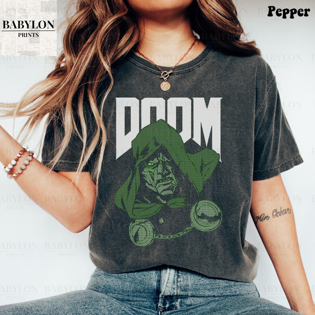 90s Vintage Styled Doctor Doom Shirt, Comic Book Shirt, Vintage ...