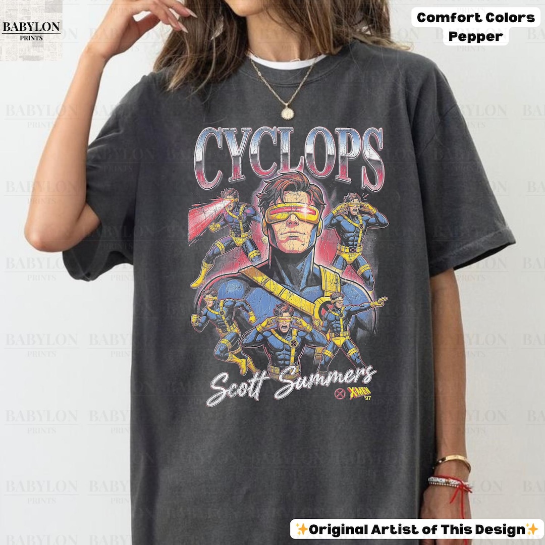 Vintage X-men Cyclops Shirt: Xmen 97 Shirt, Scott Summers Cyclops T ...