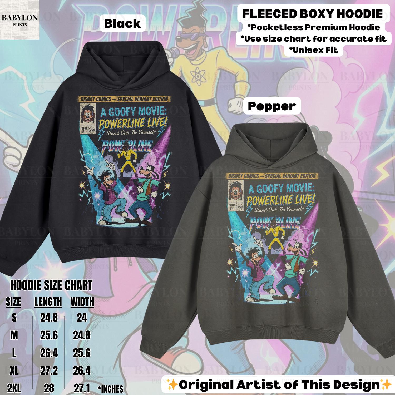 Oversized Disney A Goofy Movie Powerline Stand Out World Tour Shirt ...