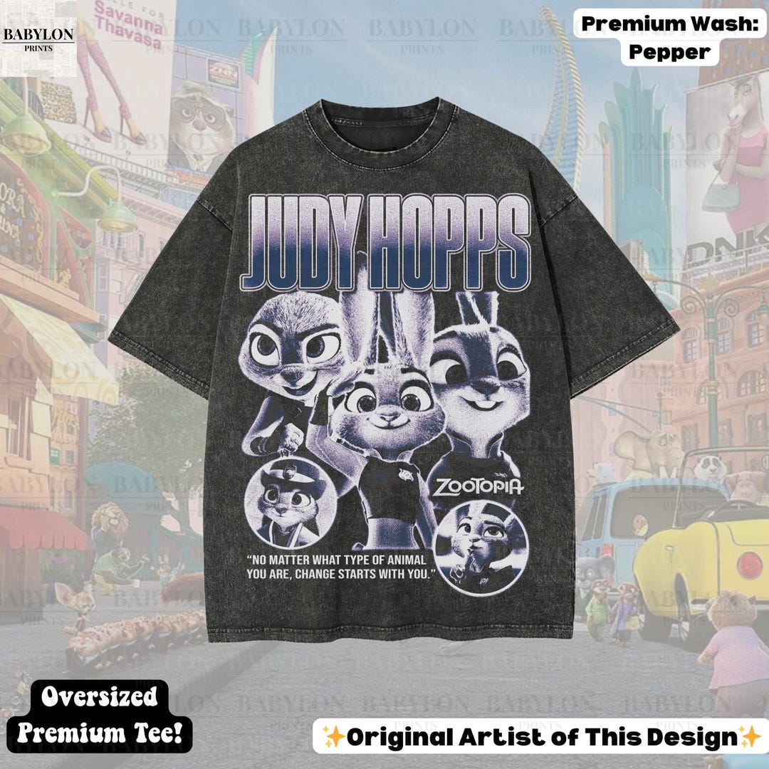 Oversized Judy Hopps Zootopia Shirt: Zootopia 2 Judy Hopps Shirt ...
