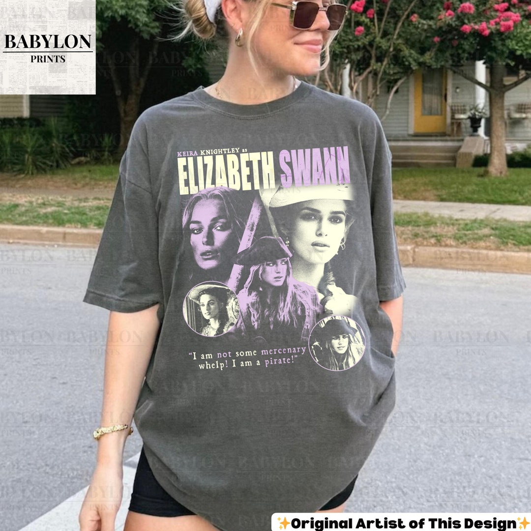 Vintage Elizabeth Swann Shirt Pirates of the Caribbean T Shirt Keira ...