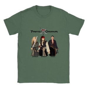 Pirates of the Caribbean Shirt | Jack Sparrow, Will Turner, Elizabeth ...