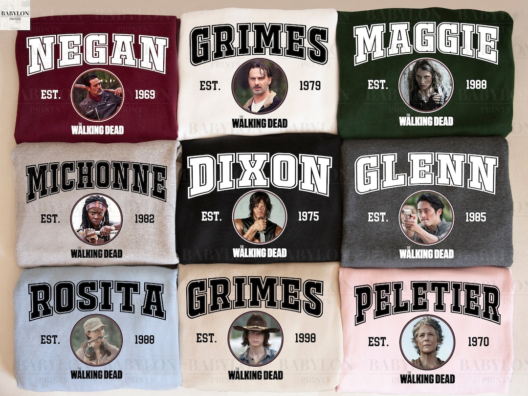 The Walking Dead Group Shirt, Sweatshirt, Hoodie | TWD Shirt, Daryl ...
