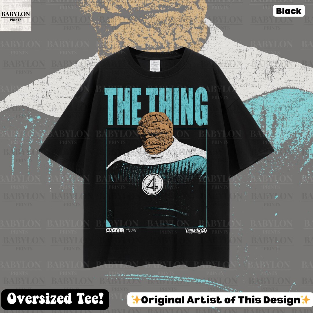Oversized the Thing Shirt Vintage Fantastic Four T Shirt Ben Grimm ...