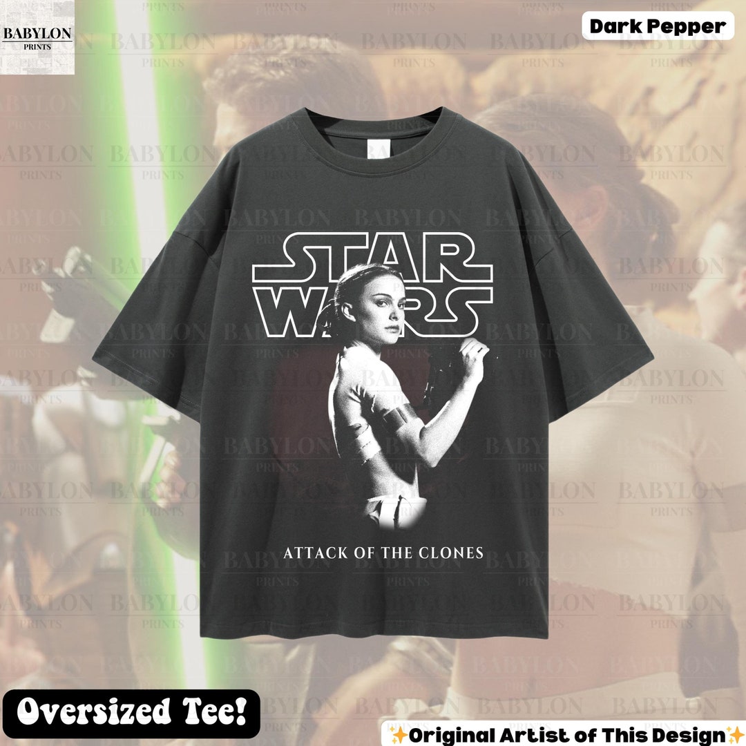 Oversized Padme Amidala Attack of the Clones Shirt Star Wars T Shirt ...