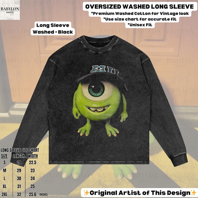 Oversized Disney Mike Wazowski Monsters Inc Shirt: Funny Disney Shirt ...