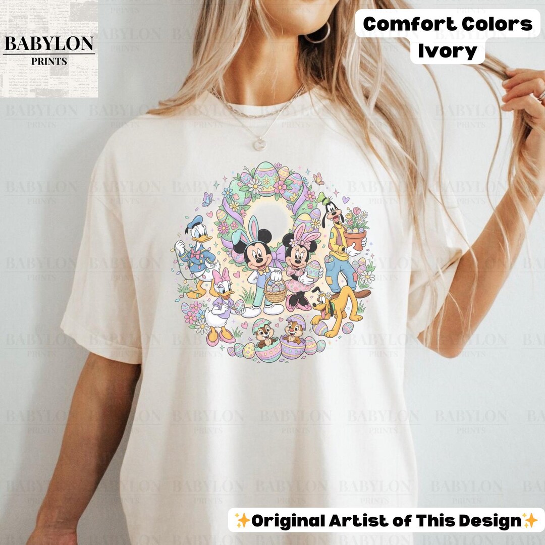 Vintage Disney Easter Shirt: Mickey & Friends Easter Tee, Cute Spring ...