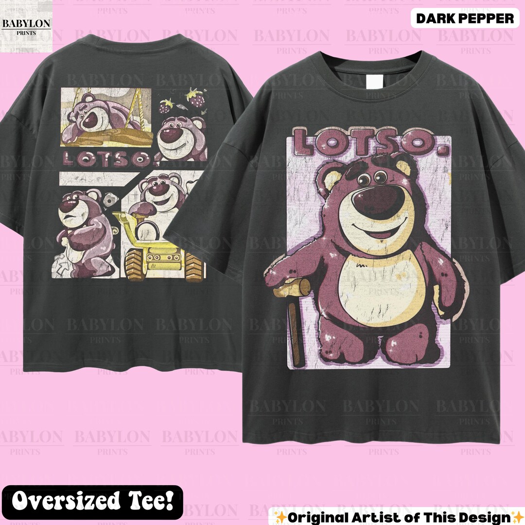 Oversized Lotso Bear Disney 2 Sided T Shirt, Toy Story Lotso Shirt Toy ...