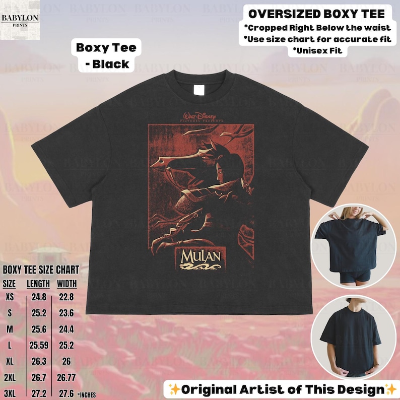 Oversized Disney Mulan Shirt: Princess Mulan Shirt, Mushu Shirt, Magic ...