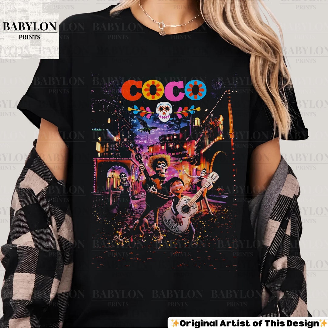 Vintage Disney Coco Shirt, Disneyland Coco Movie Themed Shirt, Disney ...