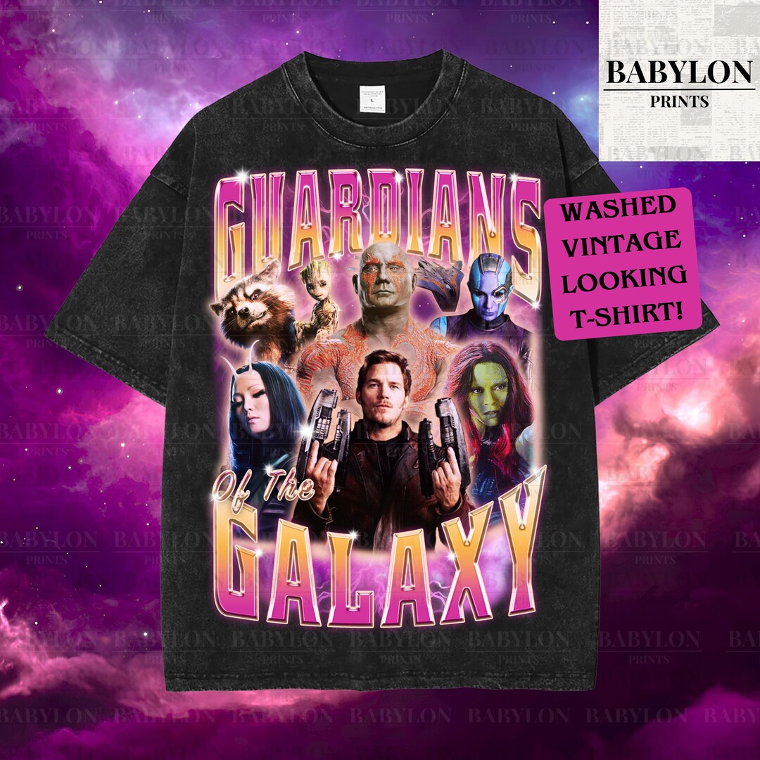 Oversized Guardians of the Galaxy Vintage 90s Bootleg T-shirt, Unisex T ...