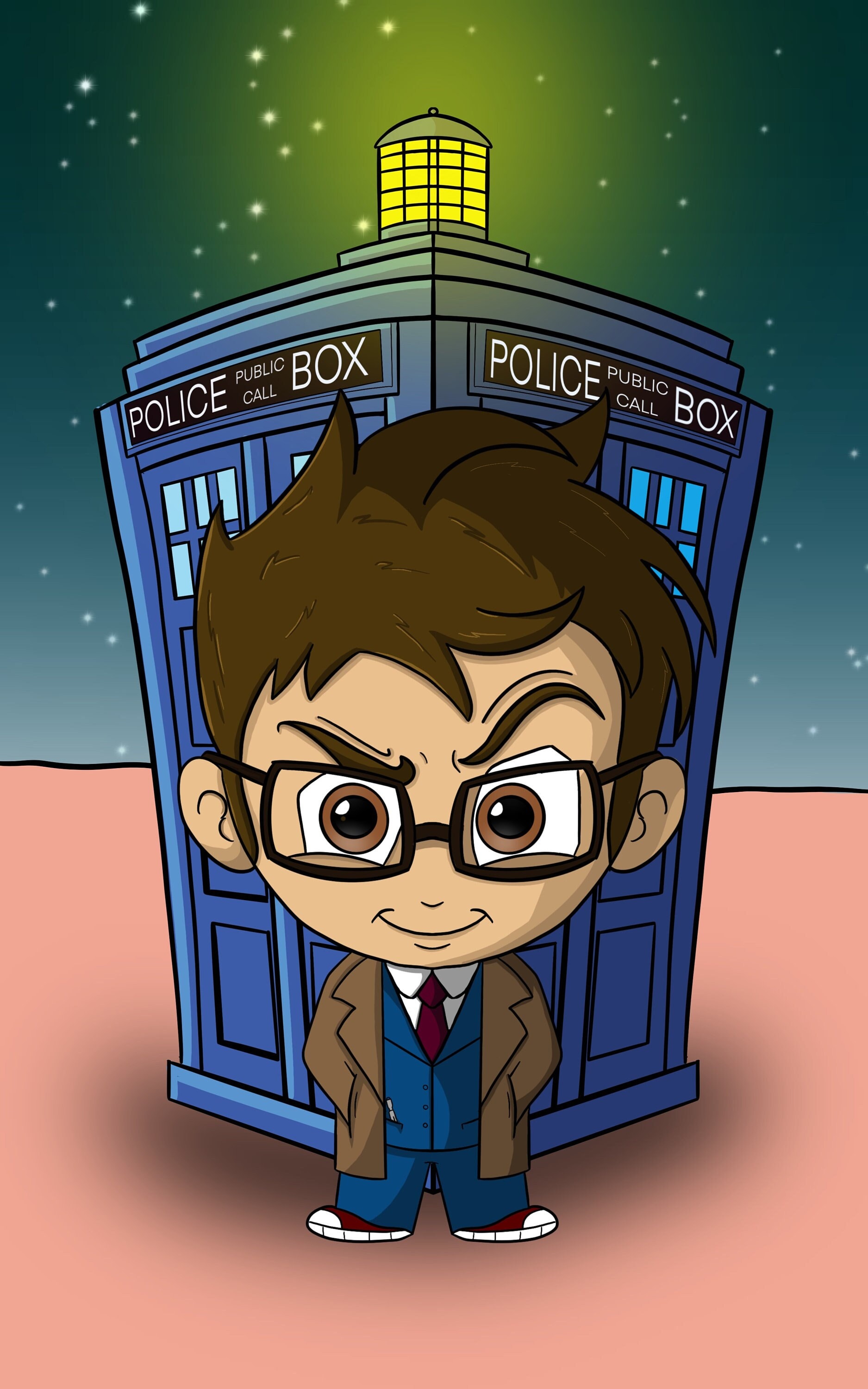 Chibi Doctor Who 10th Doctor