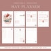 May Theme Planner Printable Planner Undated Monthly Journal May ...