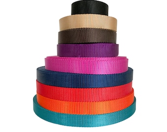 Nylon Webbing by the Yard 27 Colors 5/8 Inch 1 Inch Heavy Duty Nylon ...