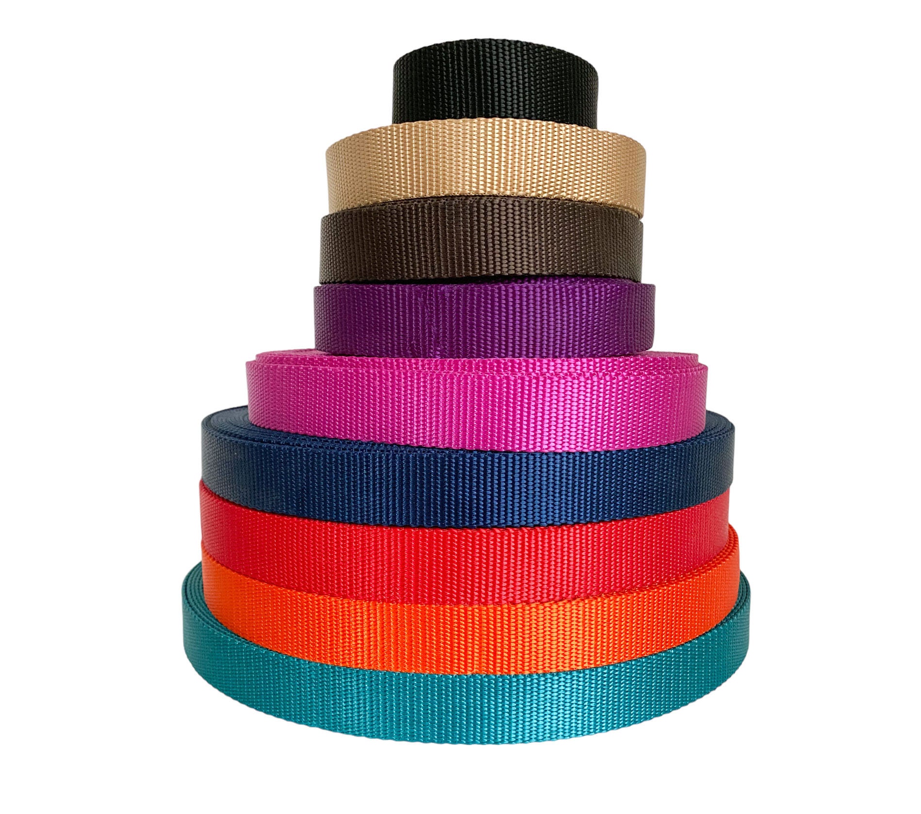 1 Inch Nylon Webbing by the Yard - 1 Inch Heavyweight Webbing - Dog ...