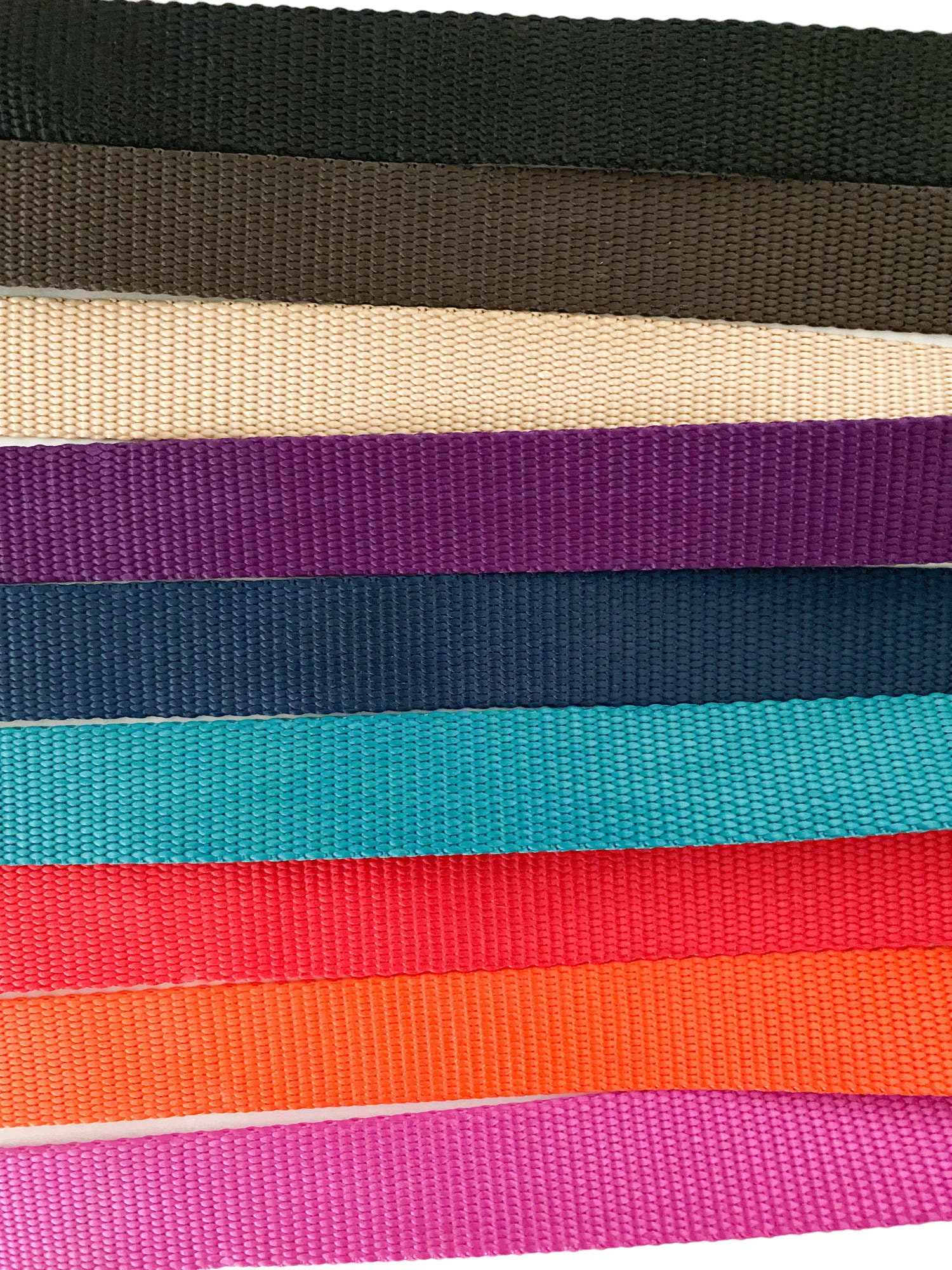 1 Inch Nylon Webbing by the Yard - 1 Inch Heavyweight Webbing - Dog ...