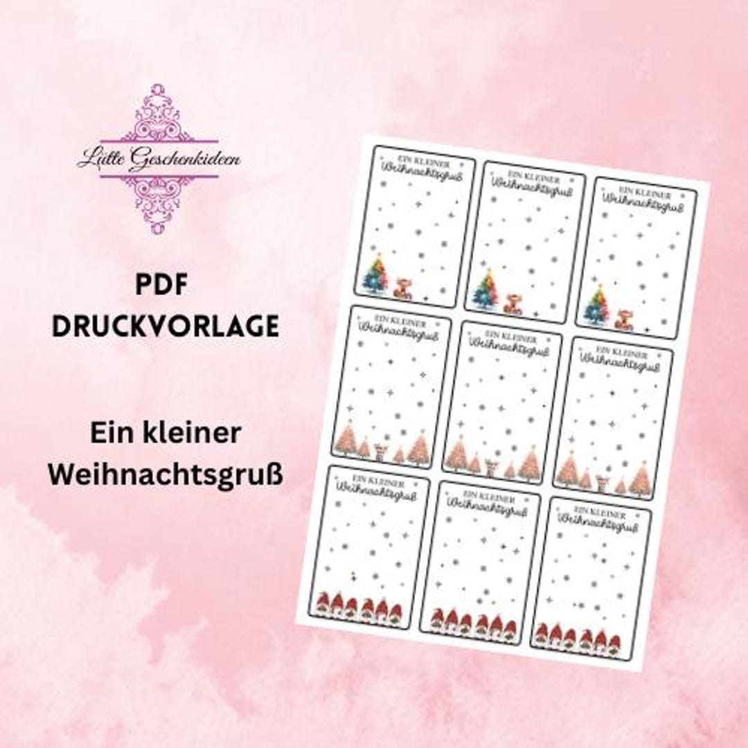 Printable Template File - Gift Card - Lucky Charm - PDF Template for ...