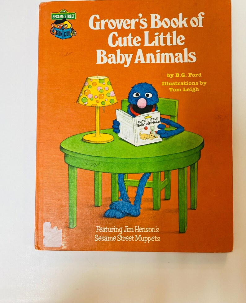 Grover Book Vintage Sesame Street Book Grover’s Book of Cute Little ...