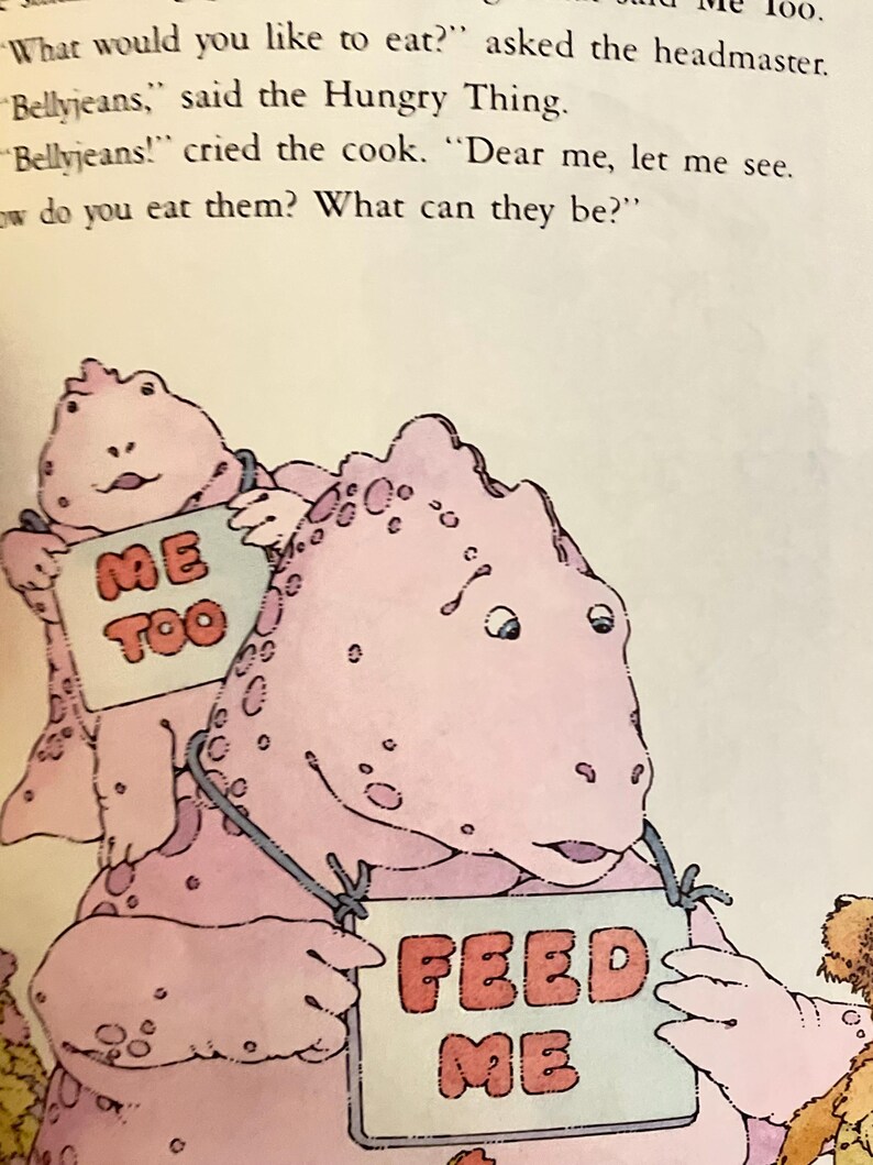The Hungry Thing Returns Vintage Children’s Reader by Jan Slepian 1990 ...