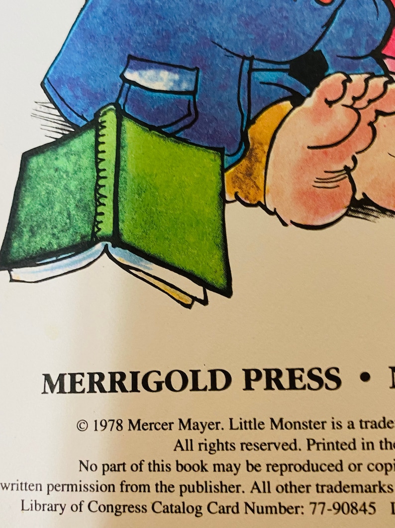 Mercer Mayer’s Little Monster at School HC 1978 | Vintage Mercer Mayer ...