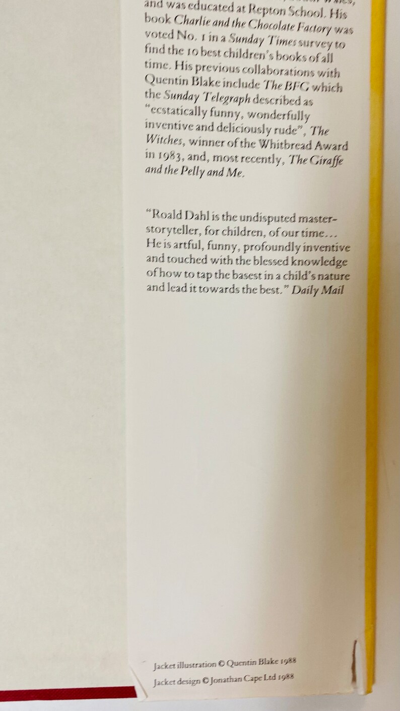 Matilda by Roald Dahl, 1988 First Edition, First Print - Etsy
