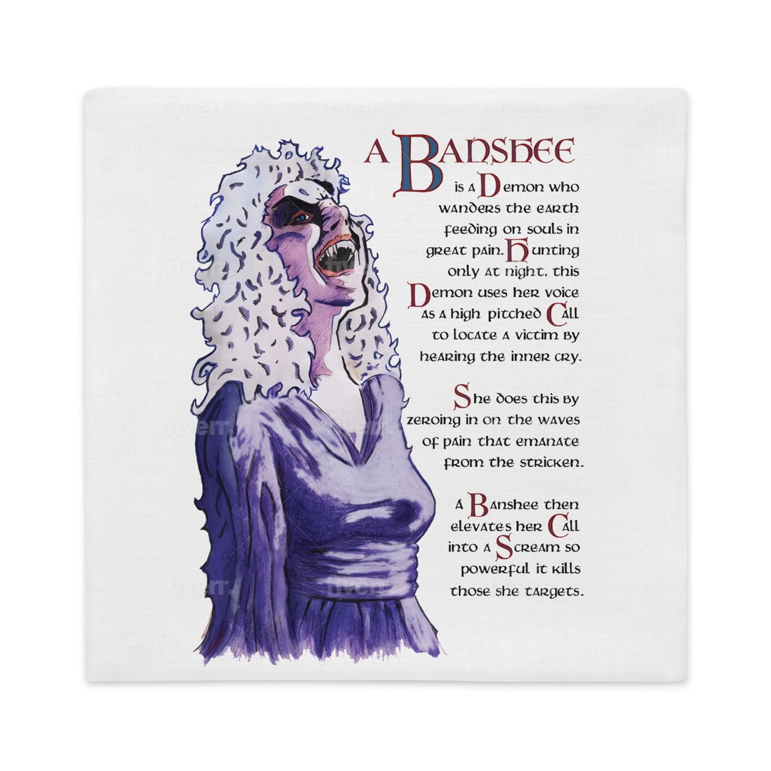 Charmed Banshee Demon Pillow Case - Etsy