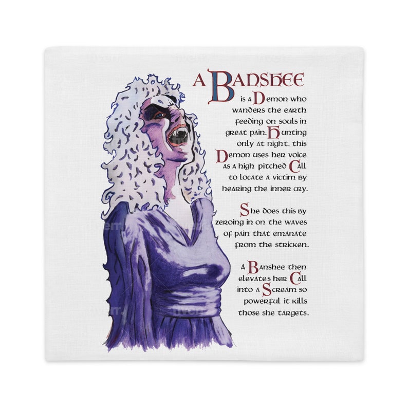 Charmed Banshee Demon Pillow Case - Etsy