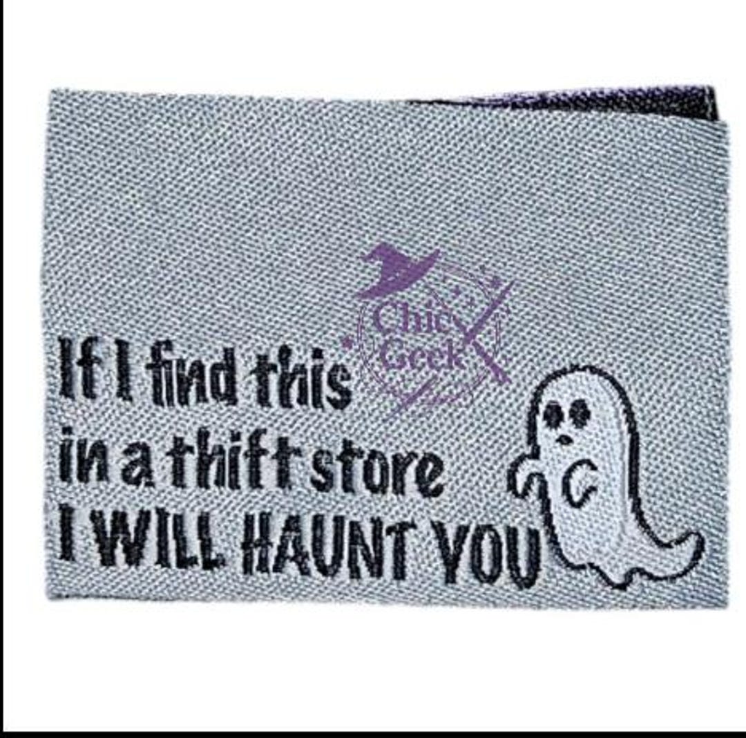Bag Tag, Haunt You- Woven Sew-in Labels - Pack of 5 (flawed) - Etsy