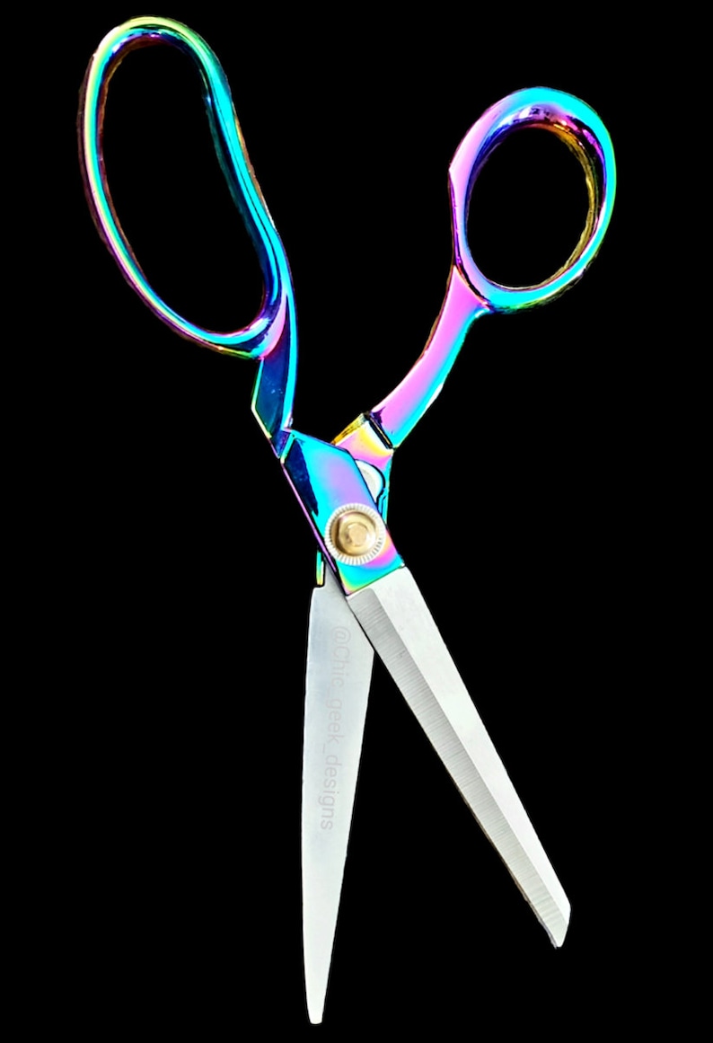 Professional Tailoring Shears, Rainbow, 8" and 10", Perfect Gift, Resharpen, Life-long Use for ...