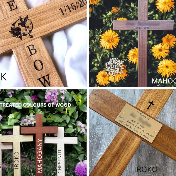 Personalized Wooden Cross - Etsy