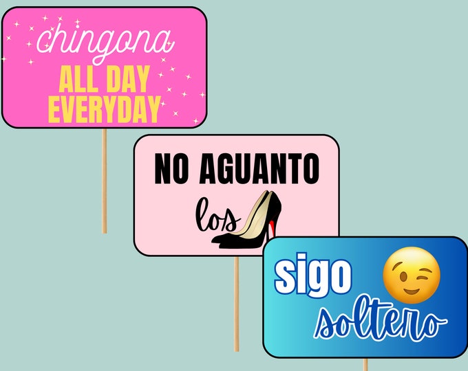 Cuban/brazilian Inspired Party Photo Props, Custom Photo Props, Salsa ...