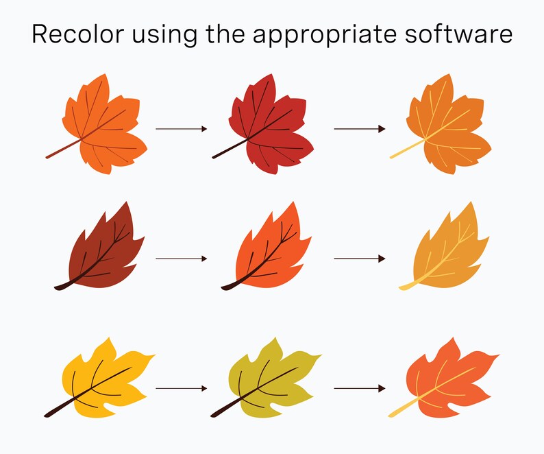 Fall Leaves Svg, Fall Svg, Fall Leaf Svg Bundle, Fall Png, Dxf, Clipart ...