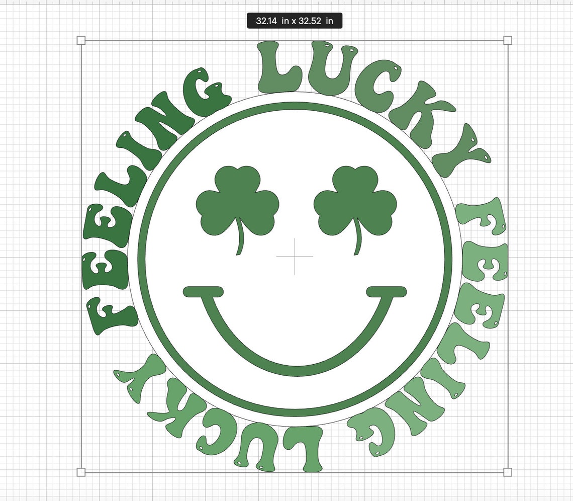 Smiley Lucky Svg, St Patricks Day Svg, Shamrocks Smiley Face - Etsy
